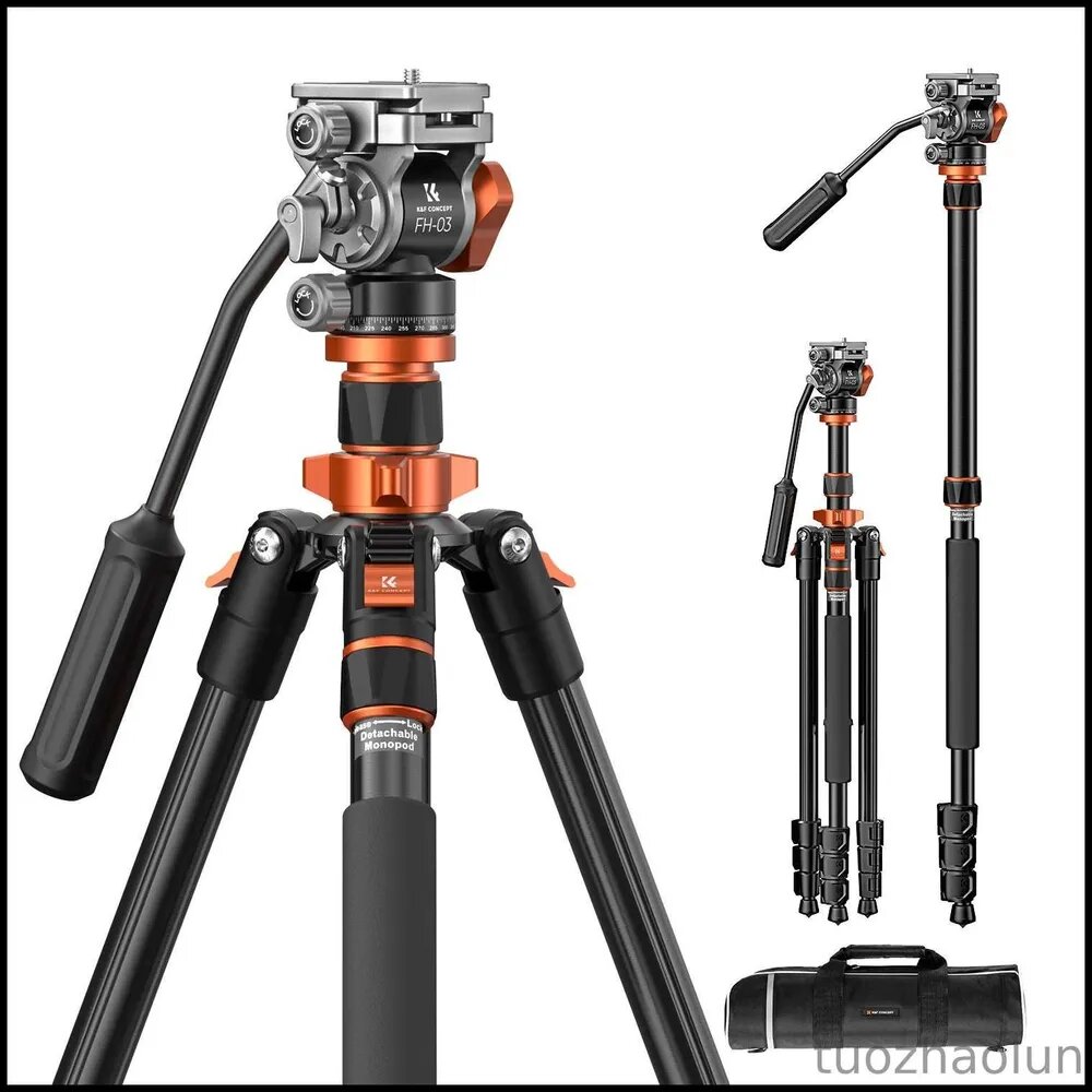 KF09.136 K & FConcept Модель O234A7 + FH - 03 Складной штатив для фотокамер