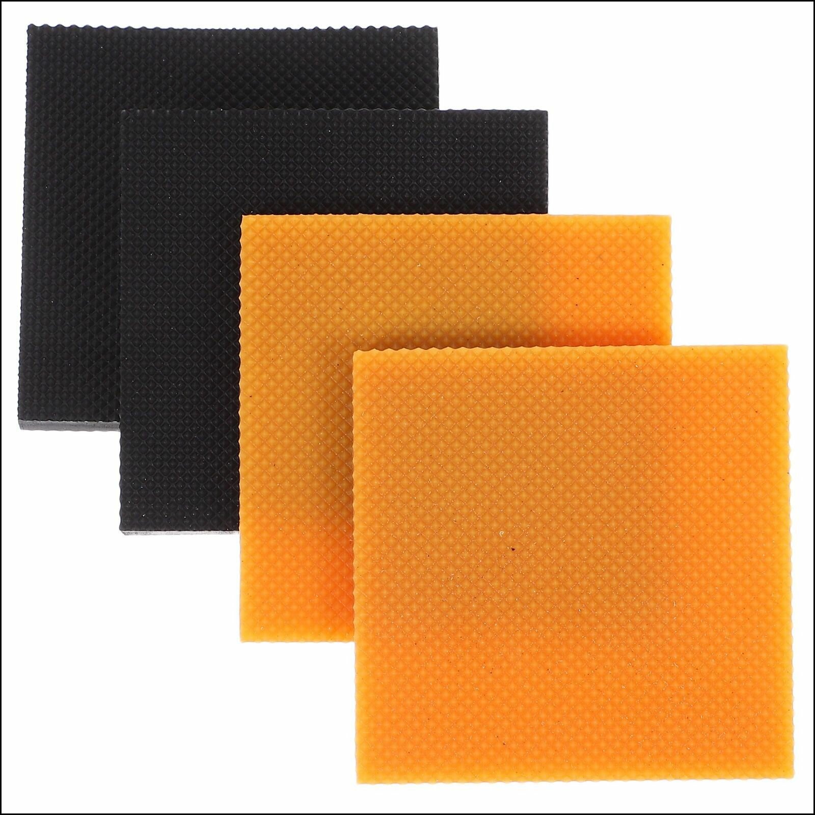 Набор премиум набоек антискользящих резиновых 4 штуки для квадратных каблуков женской обуви, износостойкие сменные накладки размером 6,006,000,50 см