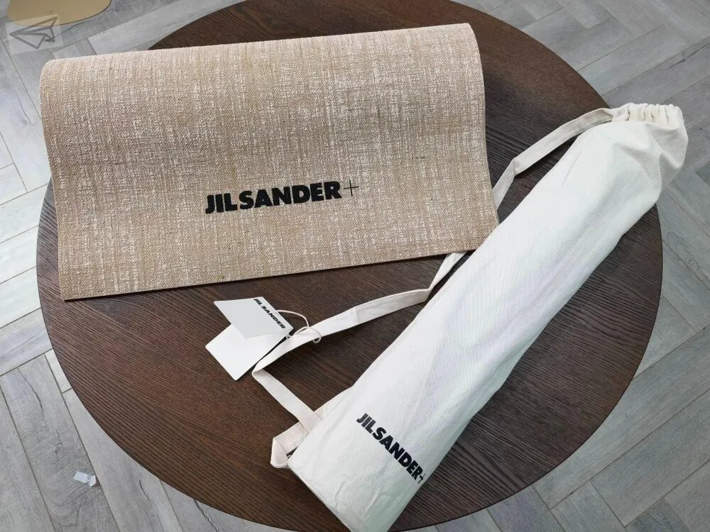 Коврик для йоги JIL SANDER из натурального джута, 183 x 61 x 0,5 см, 1 шт, Коврик для йоги-1шт, сумка-1шт,183*61, Бежевый, С инертным наполнителем, Пилатес