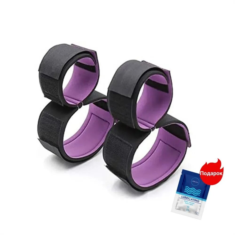 БДСМ набор для кровати, фиксаторы для рук и ног, манжеты для ног, наручники, оковы, бандаж БДСМ для связывания ног и рук, комплект для ролевых игр