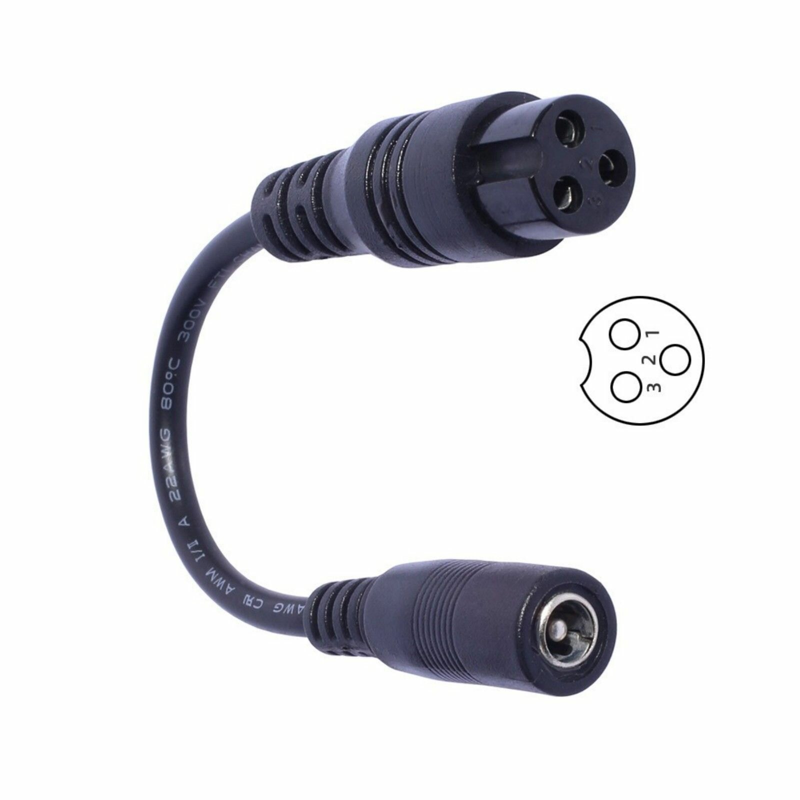15-сантиметровый адаптер 55x21 мм k M16/12 XLR IEC320-C13 DC5525 DC8016