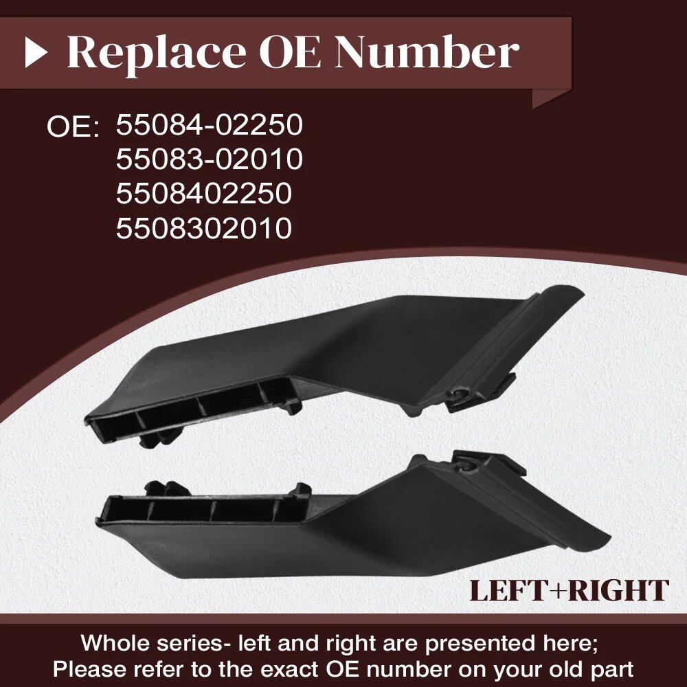 Для Toyota Corolla (версия для США) 2014 2015 2016 2017-2019 переднее лобовое стекло автомобиля, боковая накладка на капот 55084-02250 55083-02010