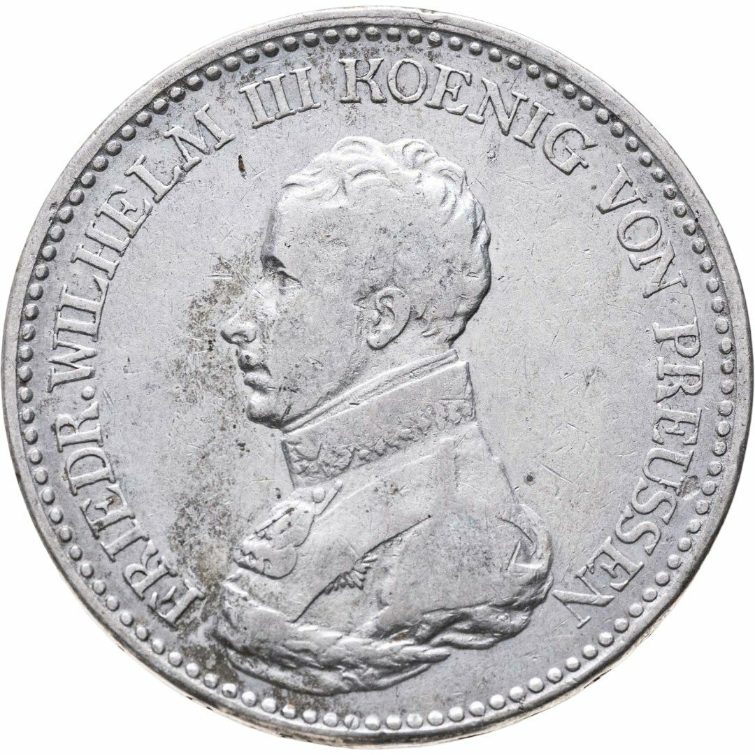 Пруссия 1 талер 1817 А, Серебро 750, в сохранности XF