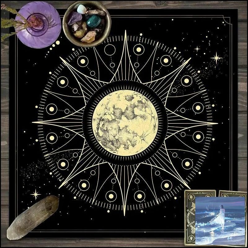 Эксклюзивная скатерть 90X90CM для карточных гаданий Таро