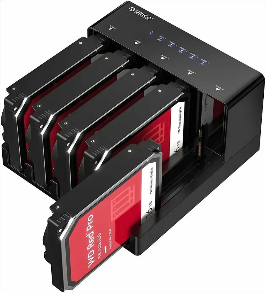 Док-станция ORICO USB 3.0 для 5 жестких дисков с автономным клонированием и поддержкой 4K