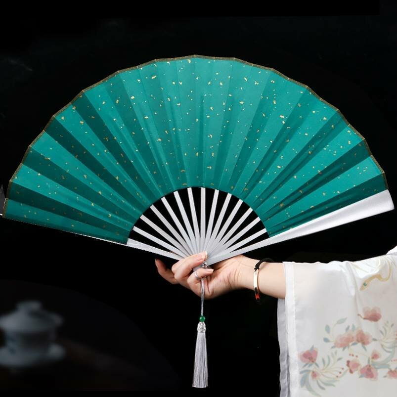 Самозащитный оружие веер кунг-фу складной веер из титанового сплава чистого металла железа для мужчин десяти-дюймовый складной механический веер тай-чи крест