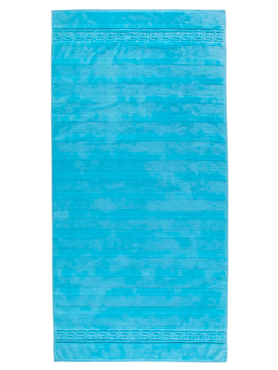 Полотенце махровое Cawo Noblesse 50x100см, цвет голубой, плотность 550 г/м2