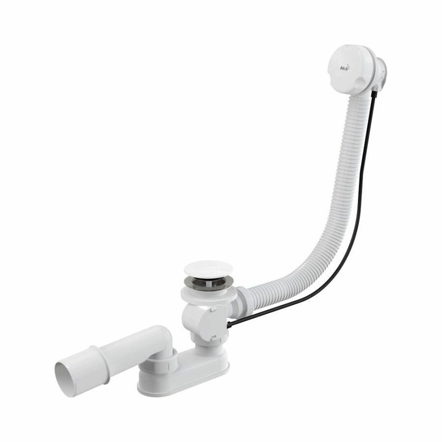 Слив-перелив для ванны AlcaPlast A51BM-100 полуавтомат цвет- Белый