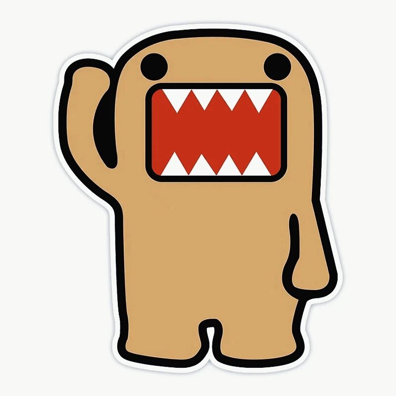Автомобильная наклейка Domo, водонепроницаемые аксессуары, виниловая наклейка на бампер, заднее окно, ноутбук, 10 см, ПВХ KK