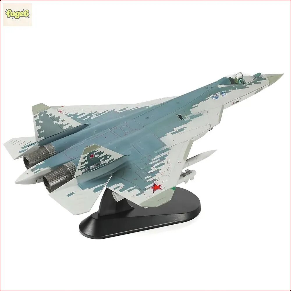 1 / 72 SU-57 Модель самолета с дисплейным стендом Военный стелс SU57 Plane Model Collection Подарок для взрослых