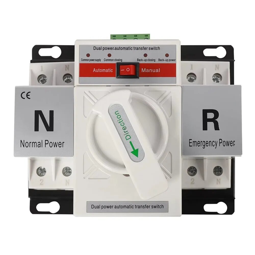 110 В 220 2P 63A Миниатюрные Автоматические Переключатели С Двумя Источниками Питания