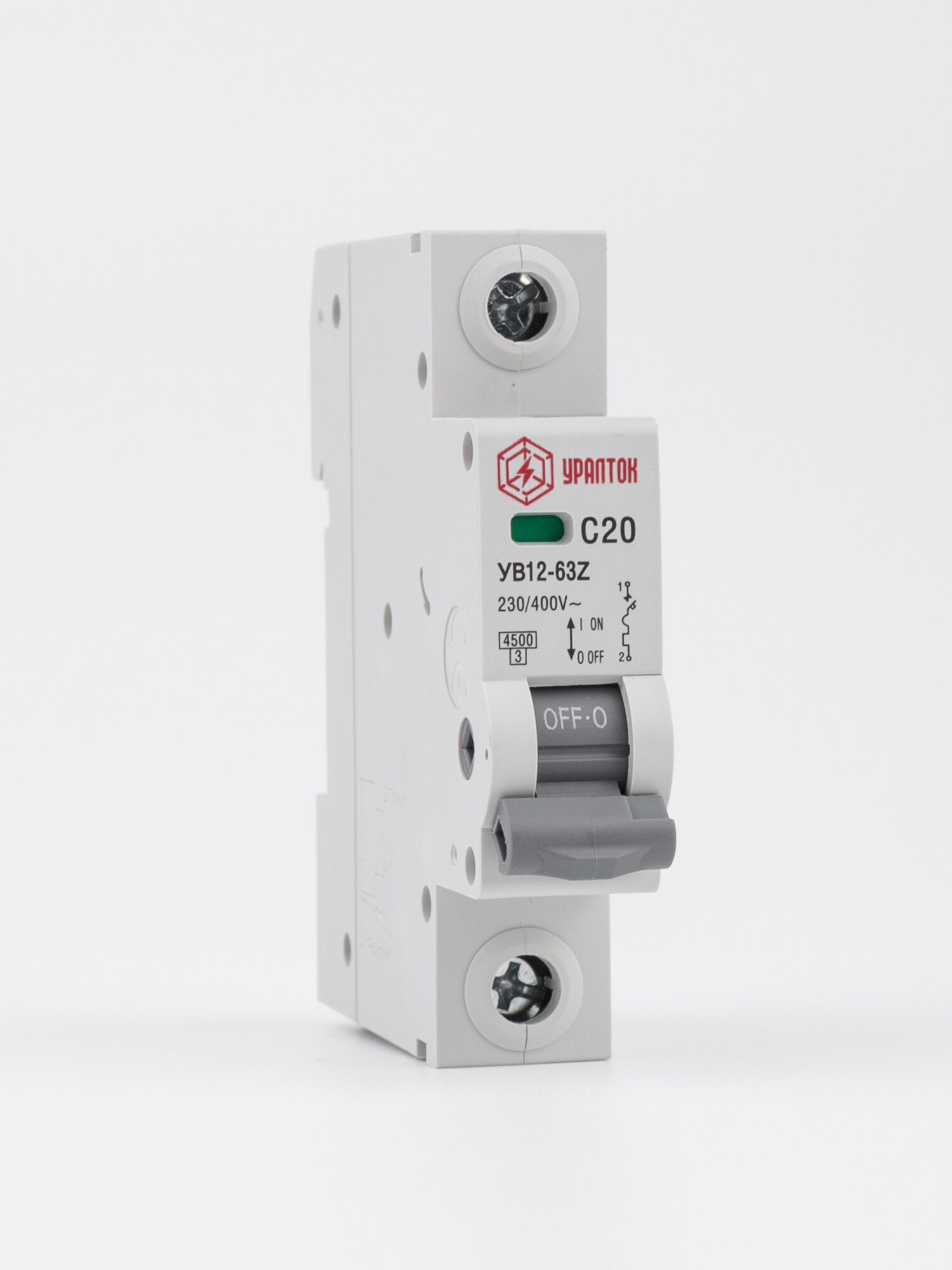 Автоматический выключатель уралток серии УВ12-63Z 1P20A4,5kA