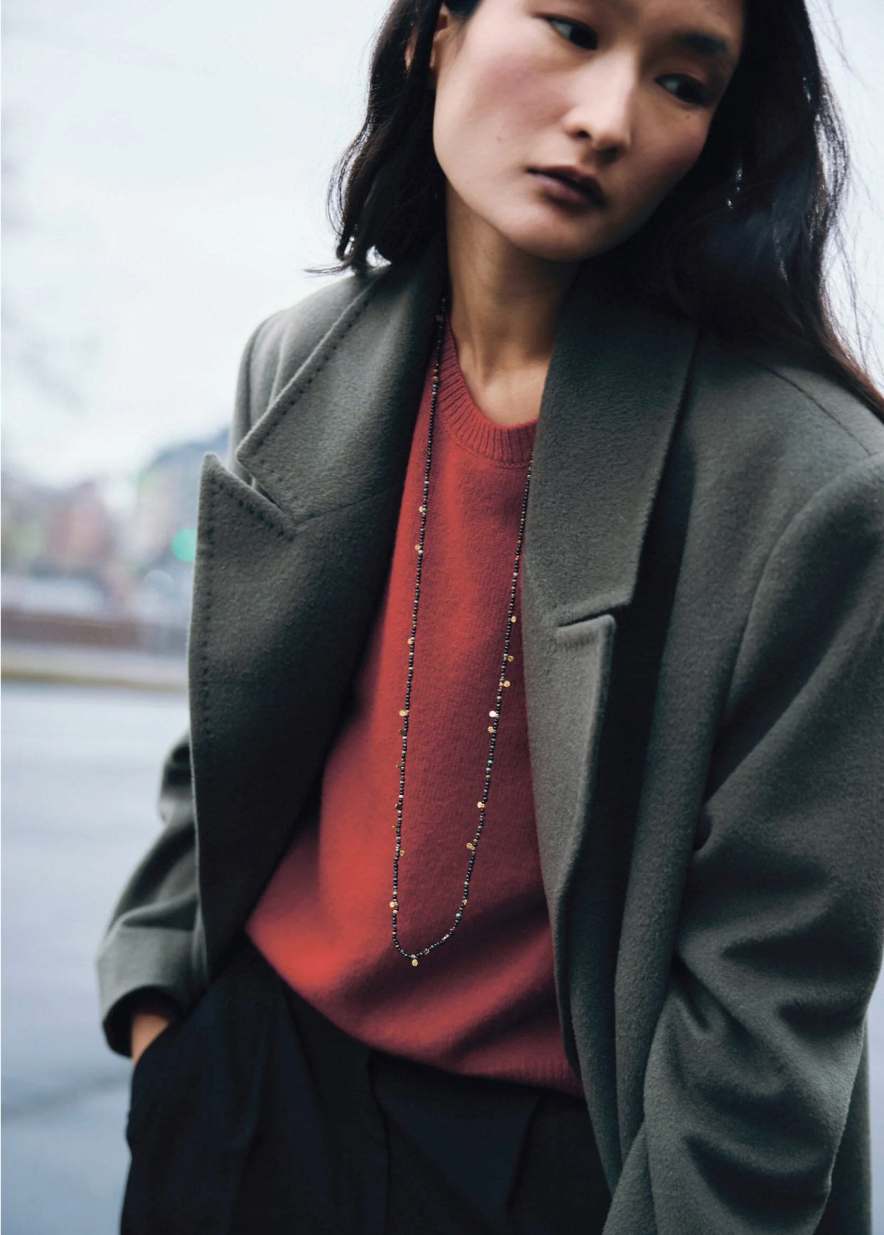 Колье, авантюриновое стекло, агат, турмалин синтетический, бирюза синтетическая