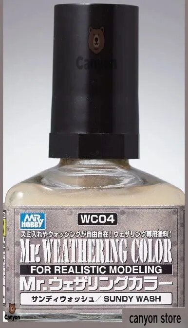 Краска акриловая MR.WEATHERING COLOR WC04 SUNDY WASH 40.05 мл./ 136 г, 1 шт.