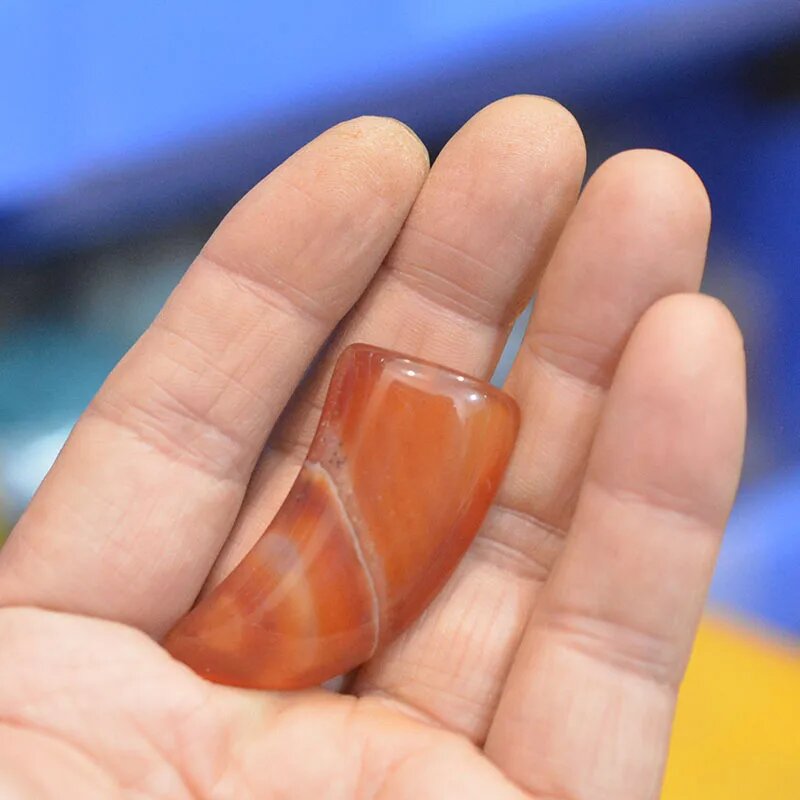 Бусины из агата, опалы, кварца и нефрита 30-80 мм Оранжевый, 24