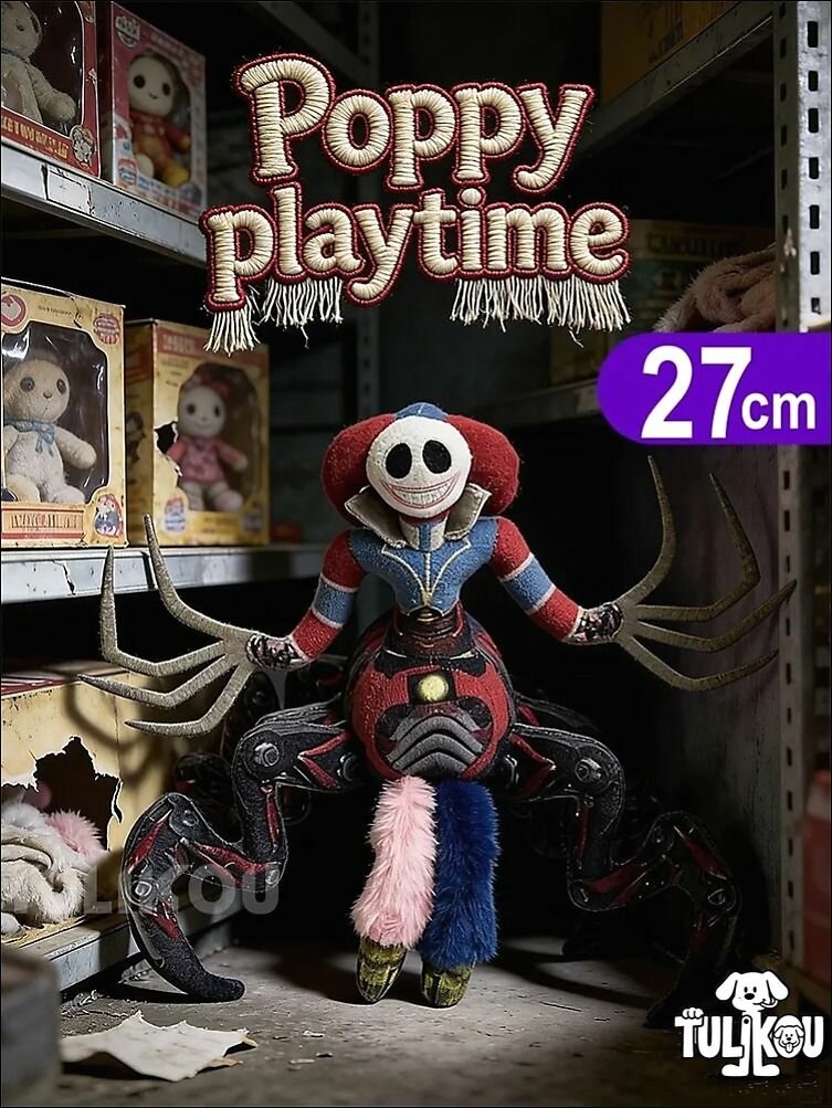 Плюшевая игрушка Poppy Playtime Глава 5 Сломанные Вещи, голубой бархат