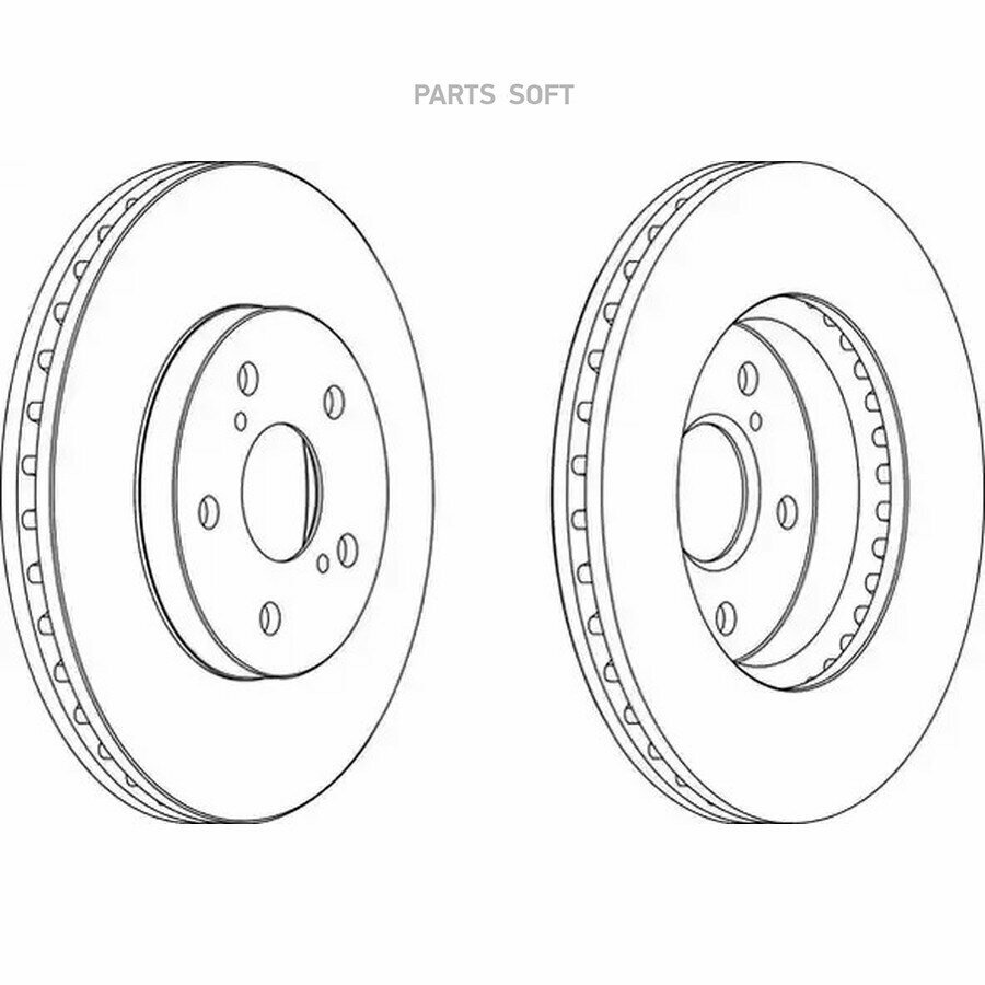 FERODO DDF1446 Торм. диск пер. вент.[296x28] 5 отв.