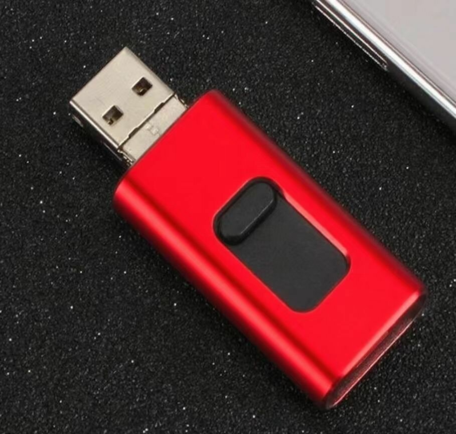 USB-флешка для мобильного телефона 4-в-1, совместимая с Apple Lightning, Huawei, Android OTG, USB-флешка для трансграничной электронной коммерции 128 ГБ