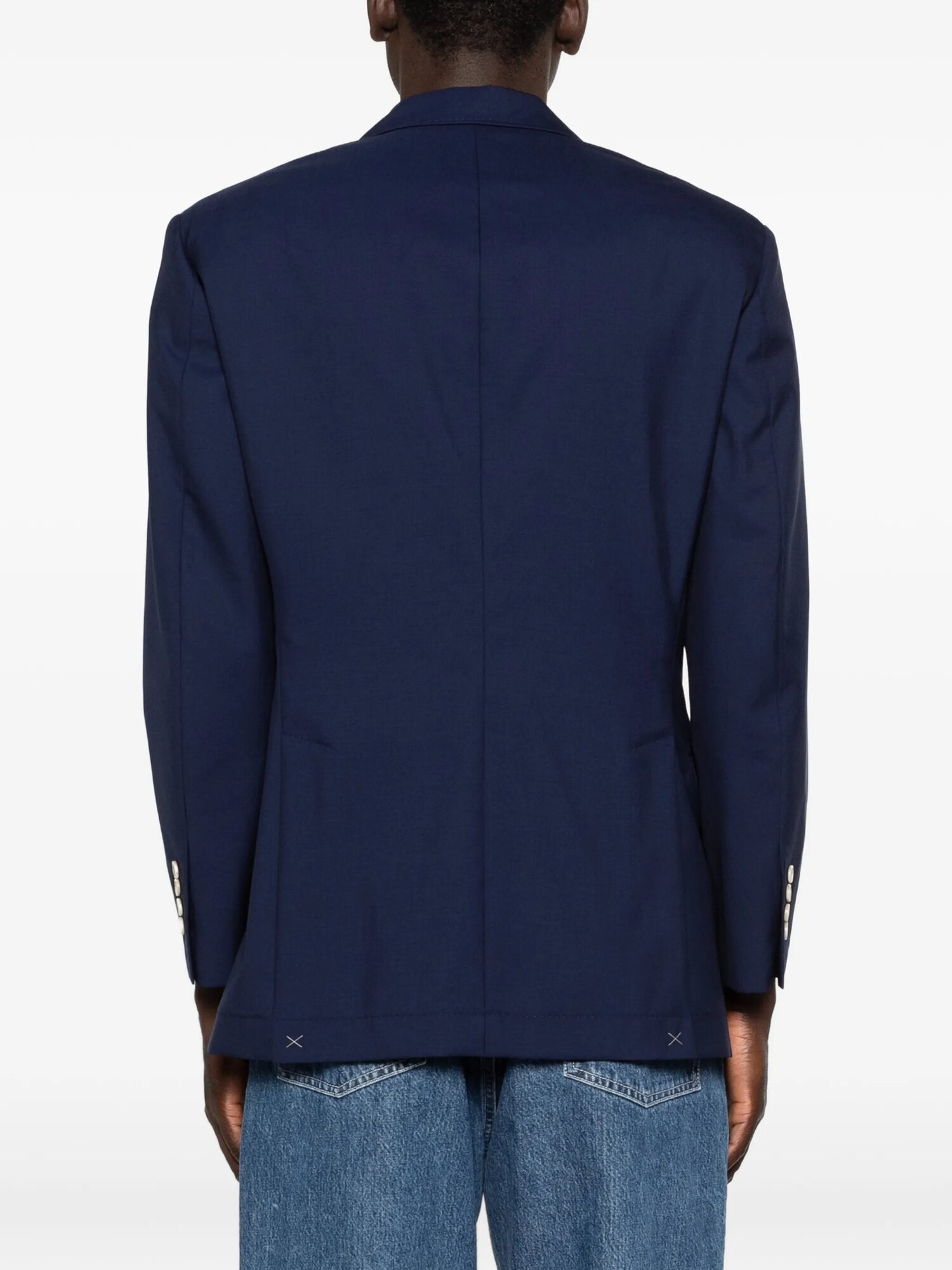 Куртка BRUNELLO CUCINELLI Double-breasted jacket, размер 48, blue — фото 1
