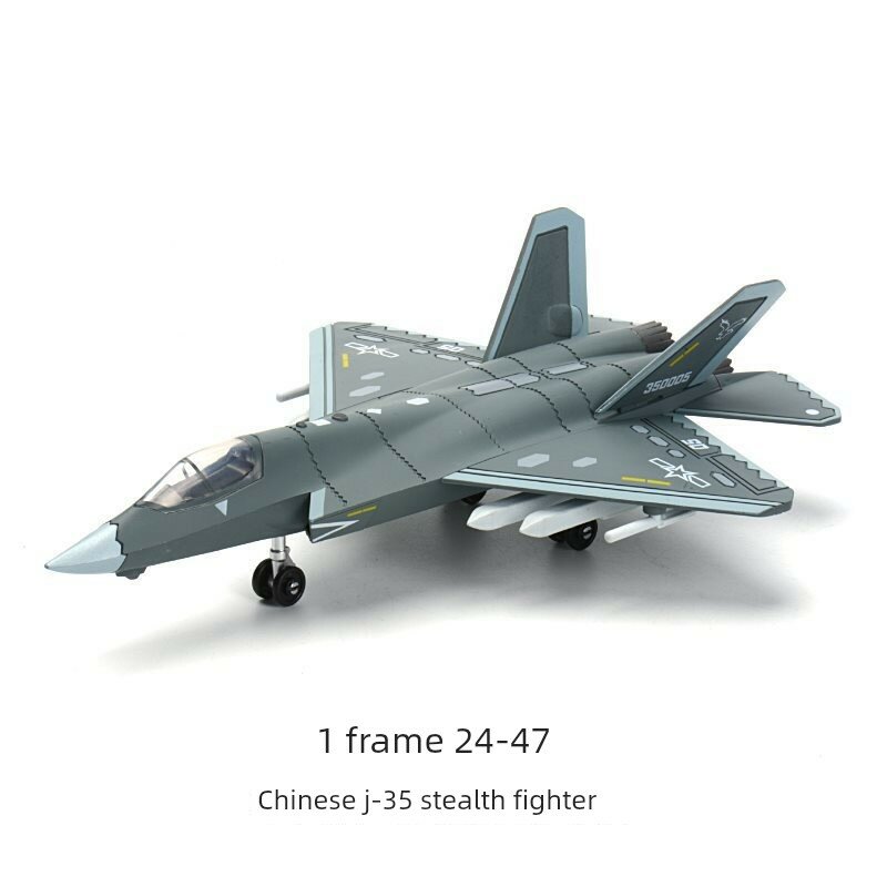 Набор деталей для сборки самолета J-35, обучающие строительные блоки, военная игрушка для мальчиков, масштаб 15 см