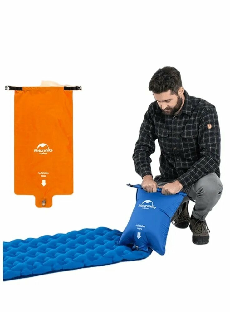 Гермомешок для надувания коврика Naturehike NH19Z032-P, оранжевый