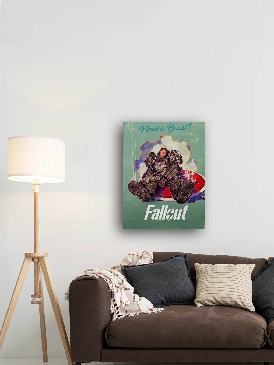 Картина на стену Fallout, на подрамнике, 1шт, 25х17 размер. — фото 1