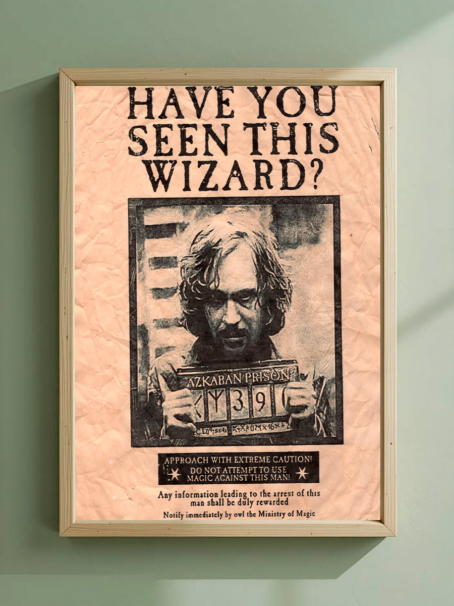 Постер, плакат на стену Сириус Блэк Гарри Поттер (А3)