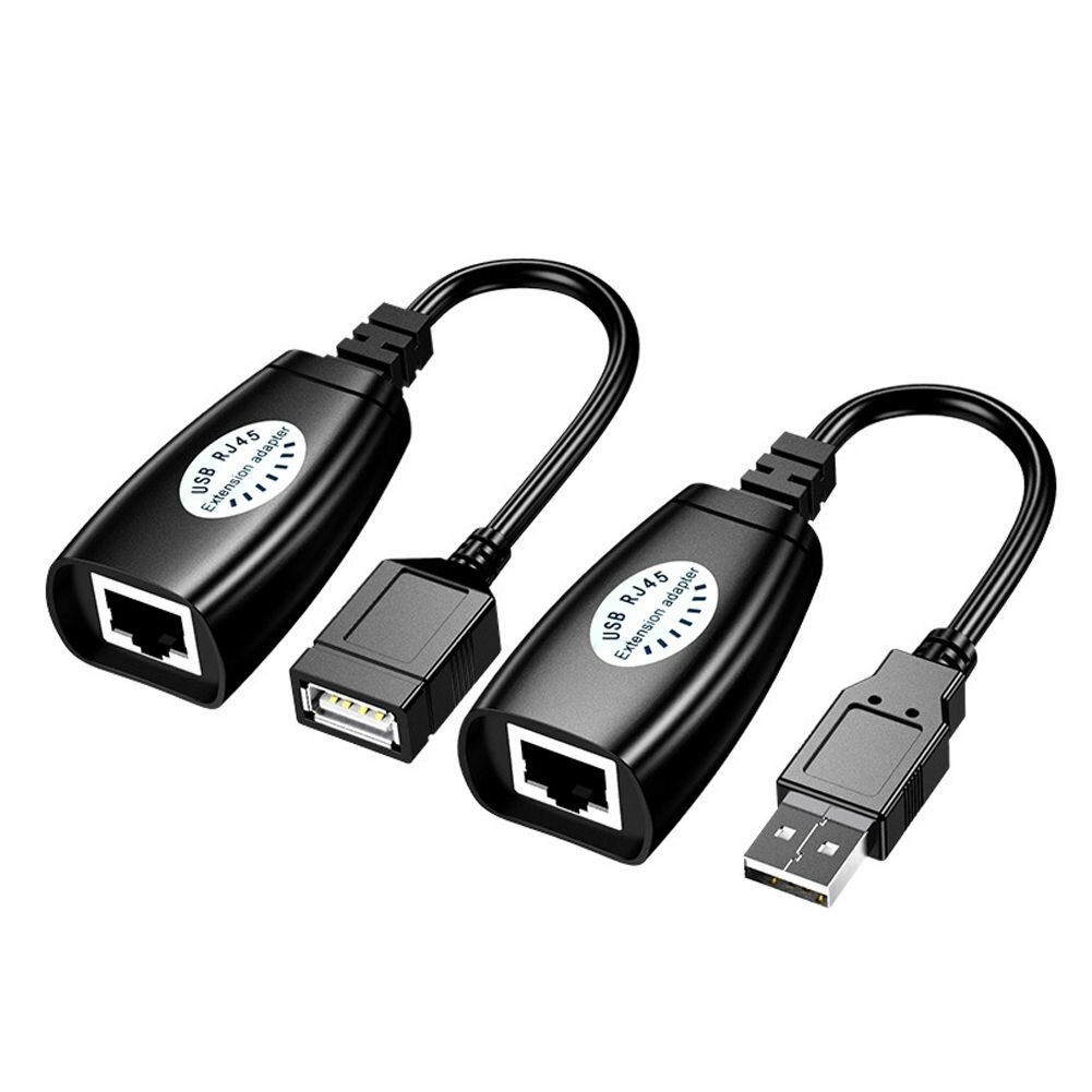 USB-RJ45 удлинитель 50 м, усилитель сигнала LAN