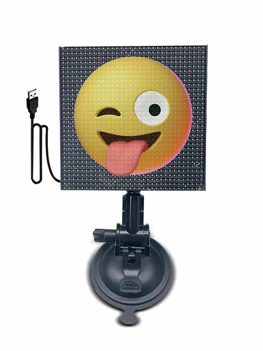 Smart Car Screen 64x64 HCZ-002, черный, фоторамка цифровая (экран для авто)
