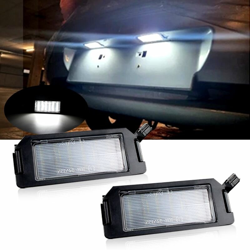 2 шт 12В 3Вт светодиодная подсветка номерного знака CANbus 6000К для Hyundai I20/Veloster/XG30/Terracan/Coupe и Kia Rio/Picanto/Soul