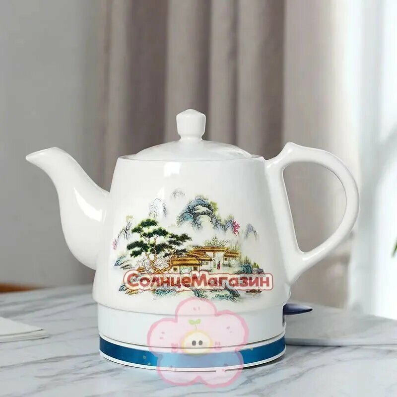 Электрический чайник mzm-20260111215840213, белый, светло-розовый