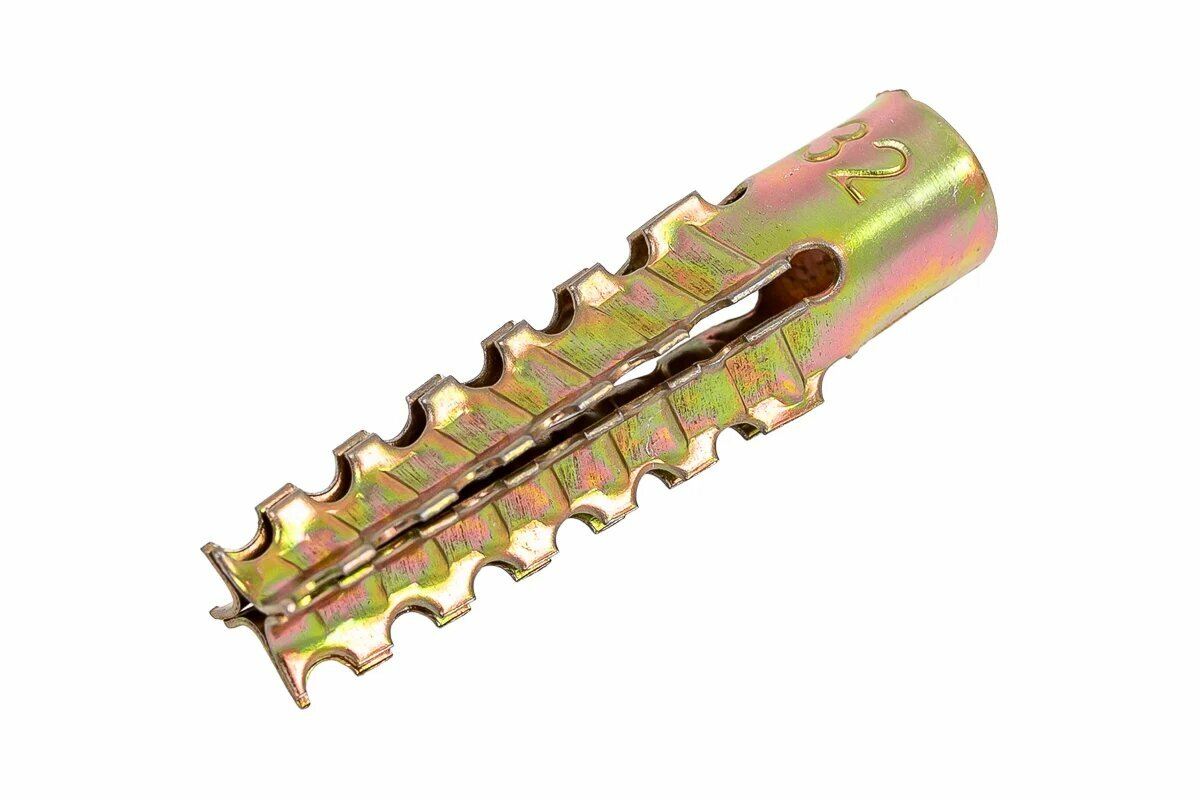 Металлический универсальный дюбель Промрукав 6x32 мм для газобетона и пенобетона, оцинкованная сталь, антикоррозионное покрытие, крепление к стенам, полу и потолкам.