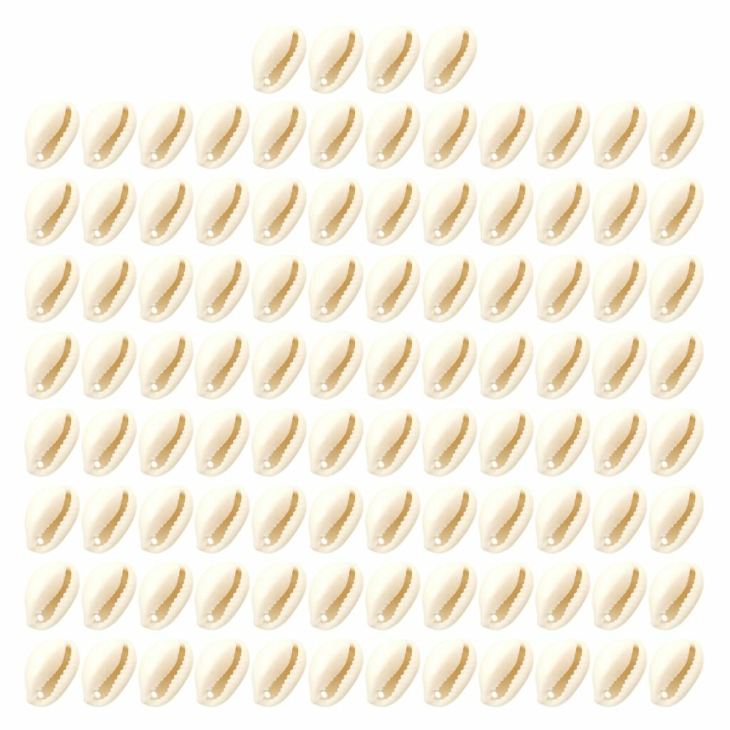 Украшение, Натуральные ракушки и морские улитки - обычные дырявые ракушки 1, 1 комплект 100 шт.