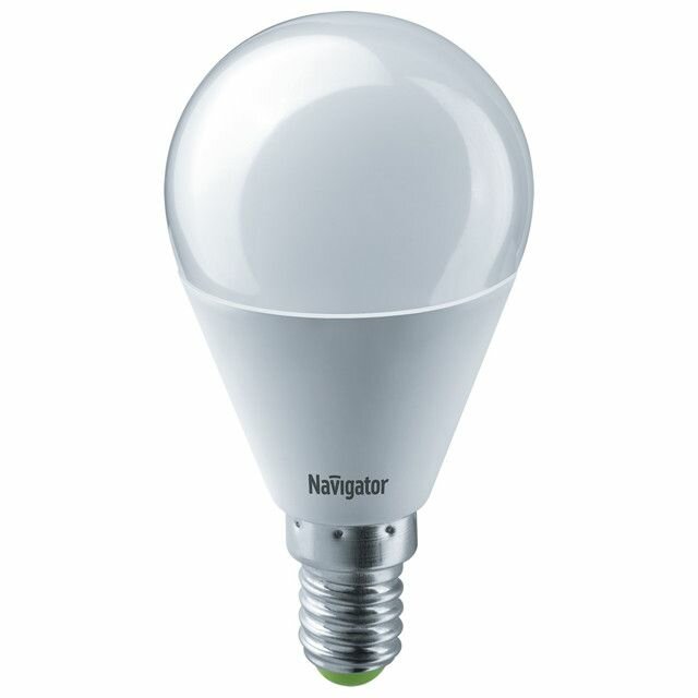 Лампа светодиодная NAVIGATOR, 5 Вт, E14, 400 лм, 4000 K, 230 В, шар, G45