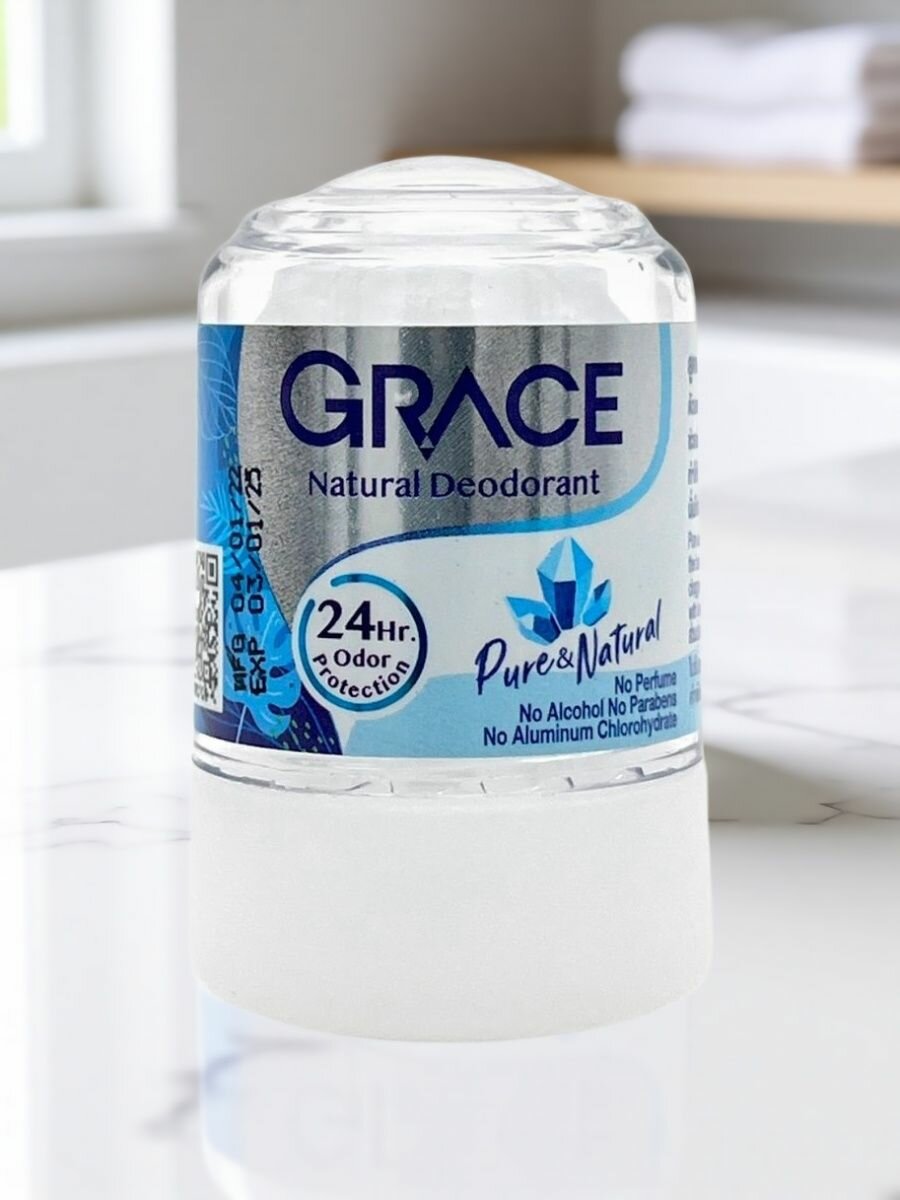 Дезодорант кристаллический твердый Grace натуральный