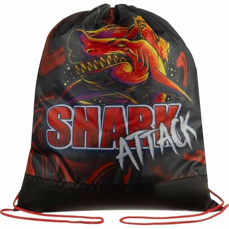 Сумка для обуви / мешок для обуви "Shark attack" 340*420мм, СДС-3