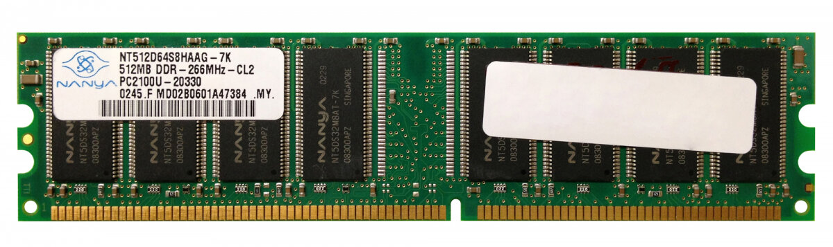 Оперативная память Nanya NT512D64S8HAAG-7K DDR 512Mb