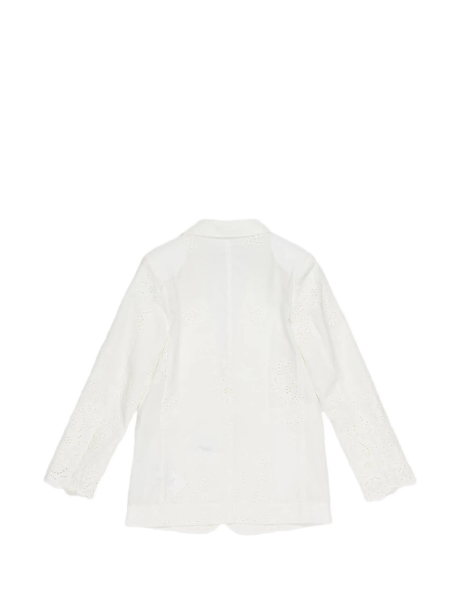 Пиджак Miss Grant Broderie anglaise blazer, размер 6 лет, бежевый/белый — фото 1