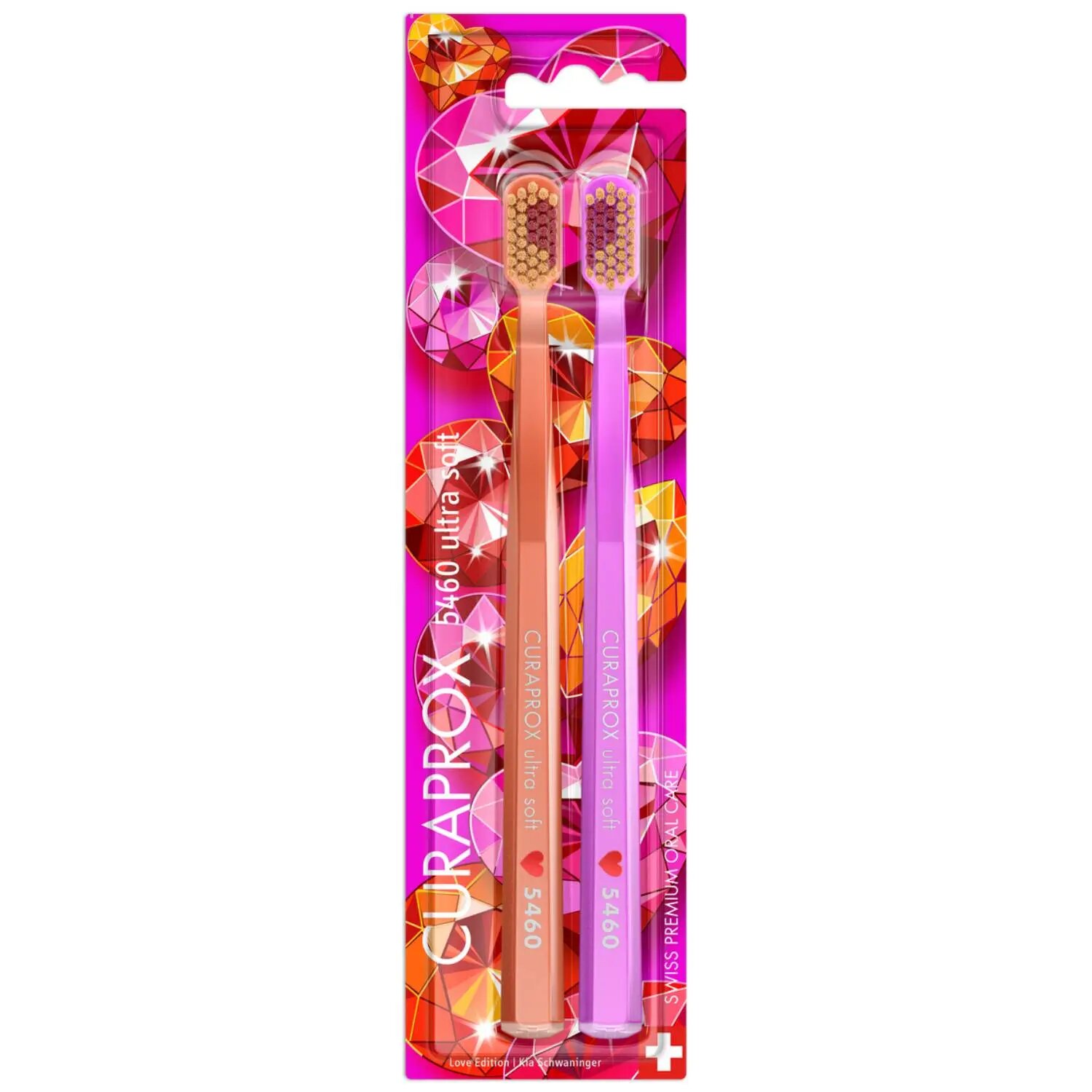 CURAPROX Курапрокс Набор ультрамягких зубных щеток Duo Love 2026, 2 щетки (Curaprox, Мануальные зубные щетки)