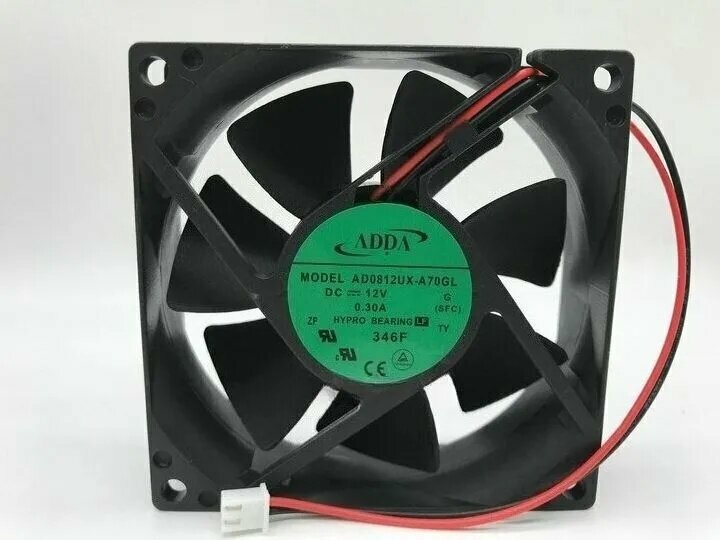 Adda AD0812UX-A70GL 8025 8 см 12V 0.30A шасси / вентиляторы -