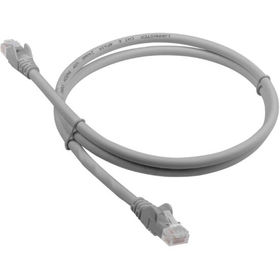 Патч-корд Lanmaster LAN-PC45/U6-15-GY UTP RJ-45 вил.-вилка RJ-45 кат.6 15м серый LSZH (уп:1шт)