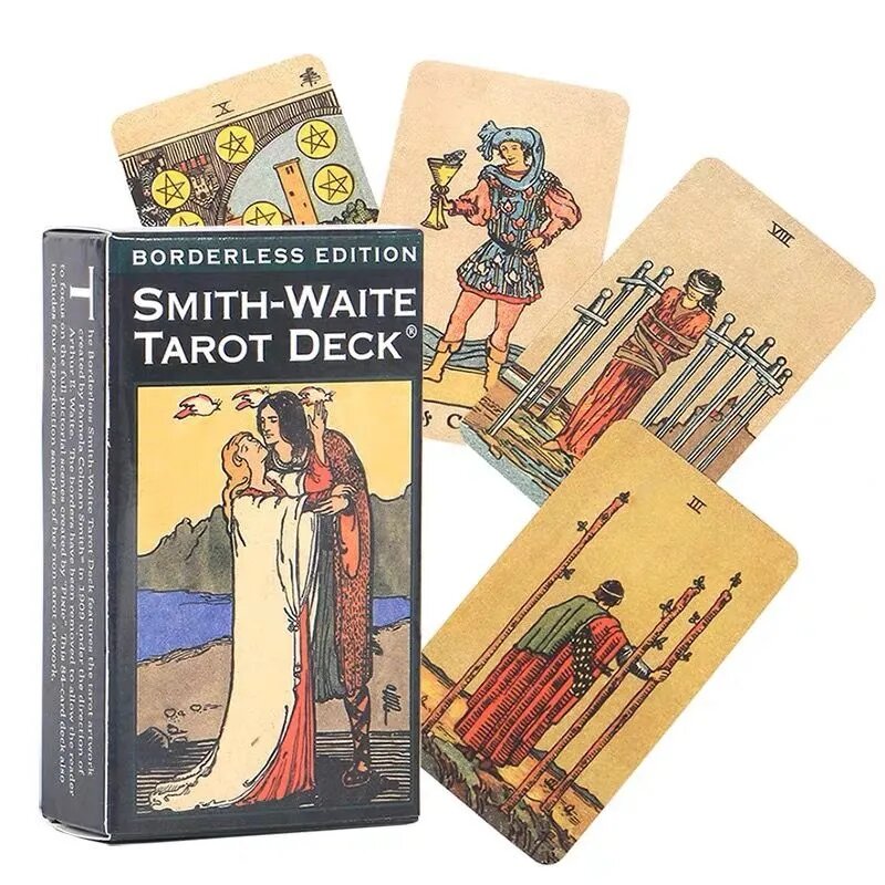 Карты Таро Смит-Уэйта колода без полей 10.5x6см/ Smith-Waite Tarot Deck Borderless - U.S. Games Systems