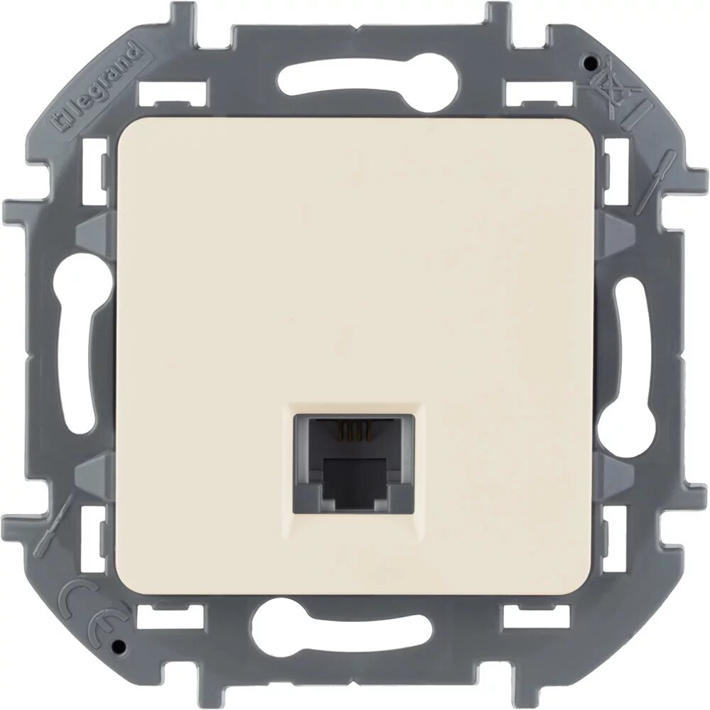 Телефонная розетка Legrand Inspiria RJ11, Слоновая кость