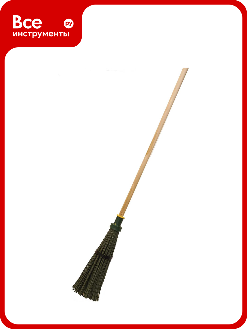 Метла ПКФ "ВИРА" М6 круглая на черенке 1 сорта 4625161970564