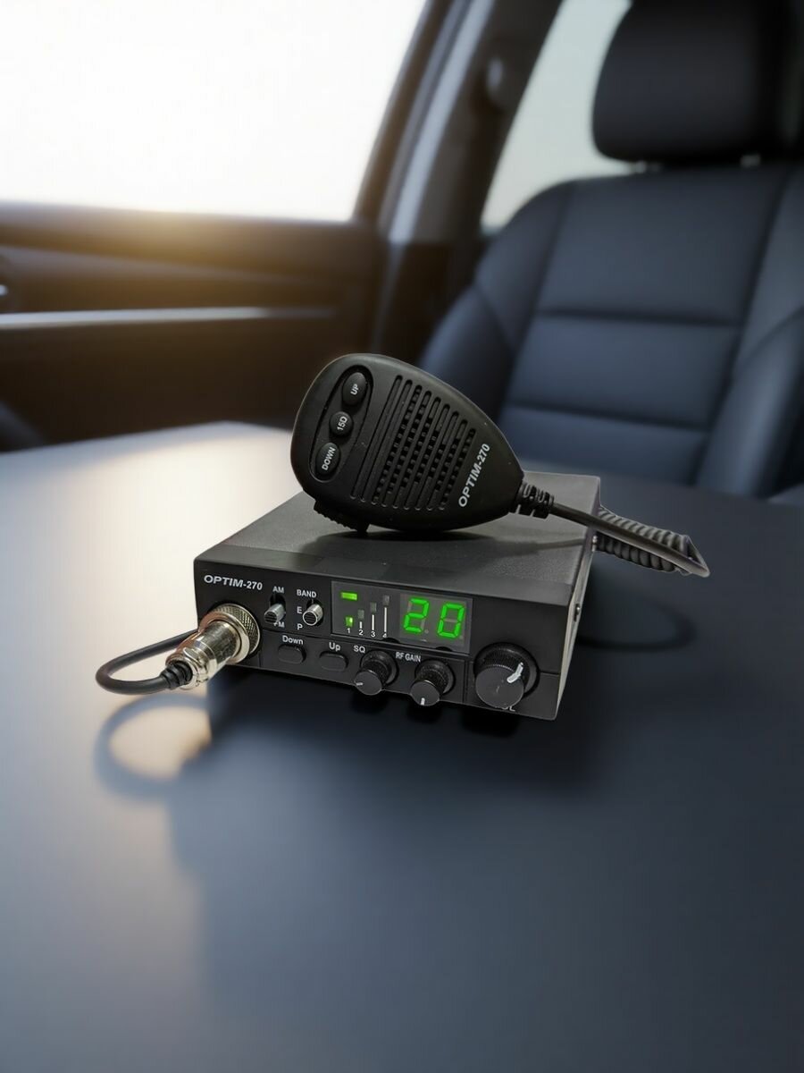 Рация Optim 270 (27МГц, 240 кан, 4-10Вт, АМ/FM, 12-24В)