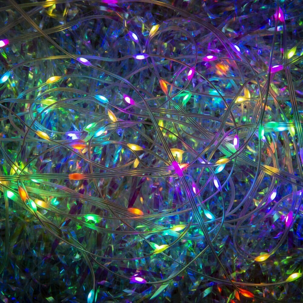 Гирлянда интерьерная светодиодная "Умная нить" с управлением со смартфона, длина 10м, 100LED, RGB, контроллер