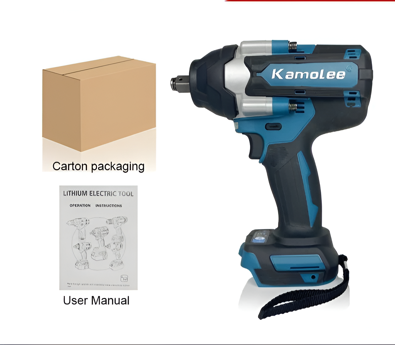 Kamolee 1800 нм крутящий момент DTW700 бесщеточный Электрический ударный гайковерт 1/2 18 в Без АКБ и ЗУ