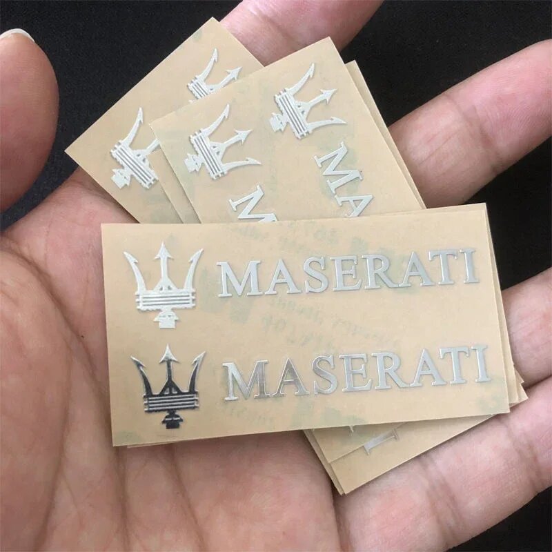 Наклейки Maserati, 10шт, значок автомобиля