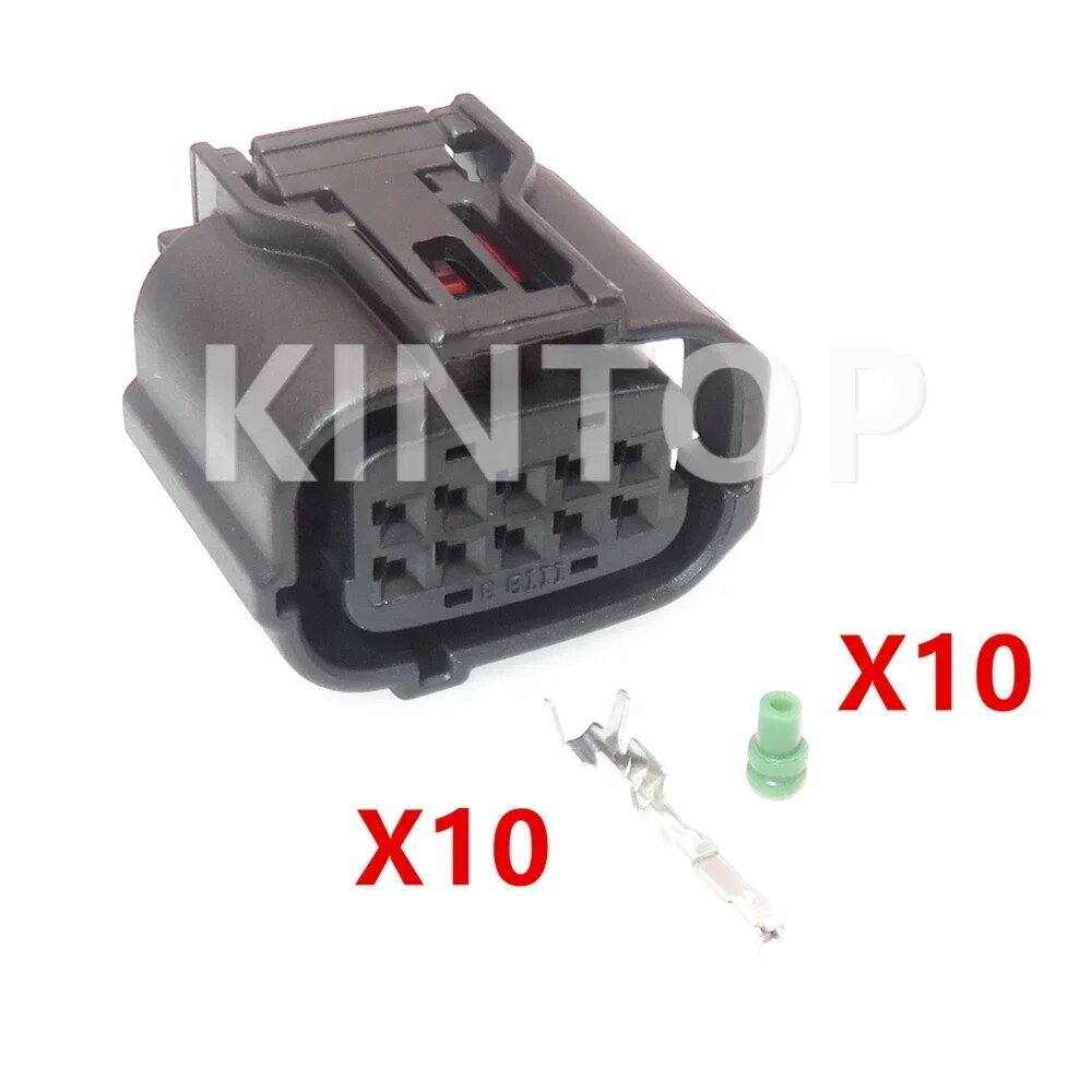 Комплект из 10-контактных разъемов 6189-1134, 6188-0696 для автомобильного радара заднего хода, электрическая проводка, адаптер 90980-12380