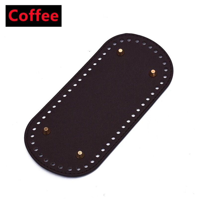 Овальное дно для сумки Coffee, искусственная кожа, с отверстиями
